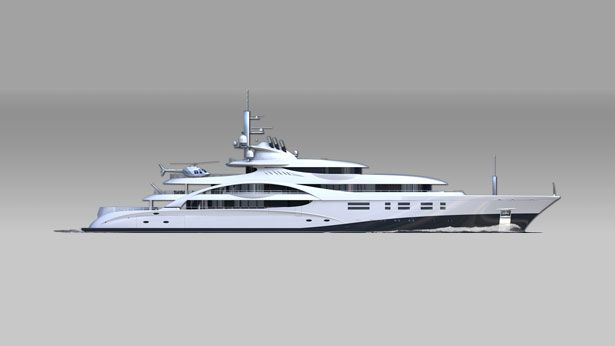 Blohm + Voss reveals 88m superyacht concept